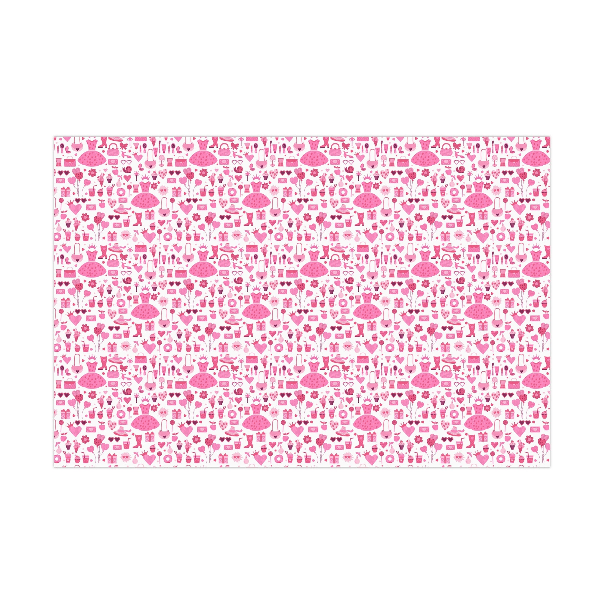 Pink Doll Barbie Wrapping Paper - Etsy