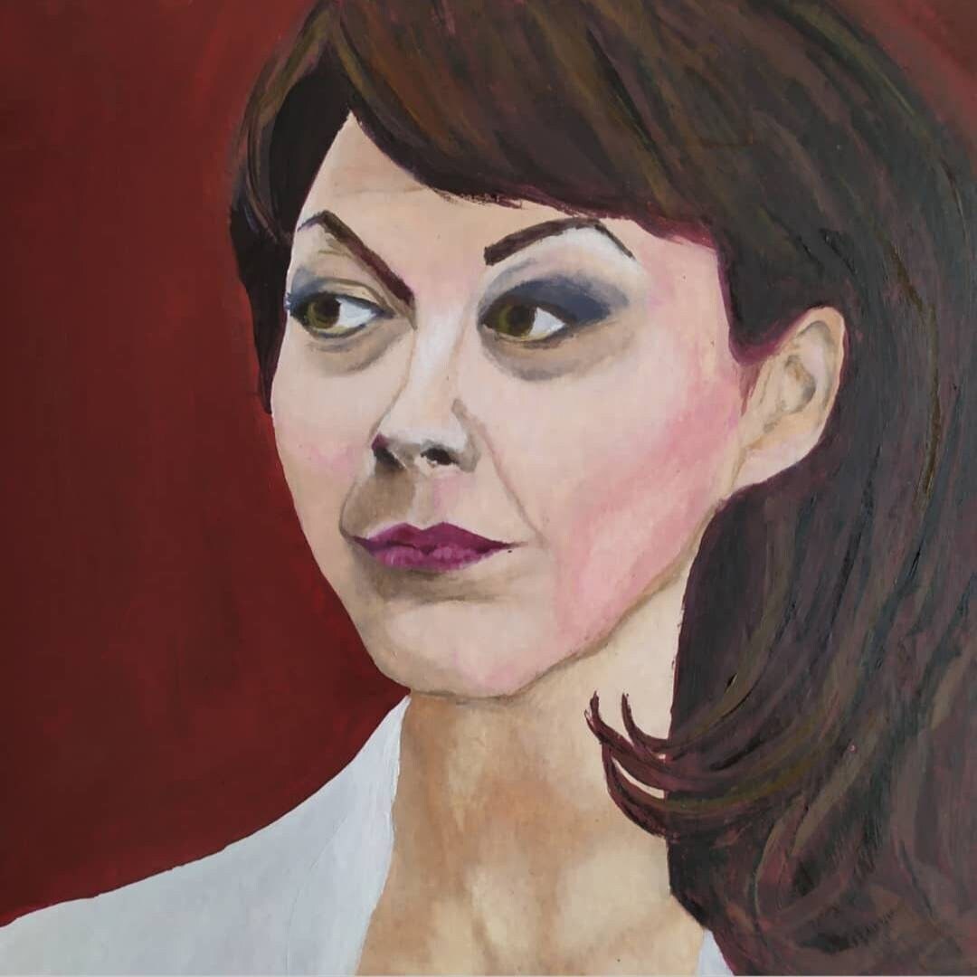 HELEN. Helen Mccrory Oil Portrait Painting, Original Painting, Original ...