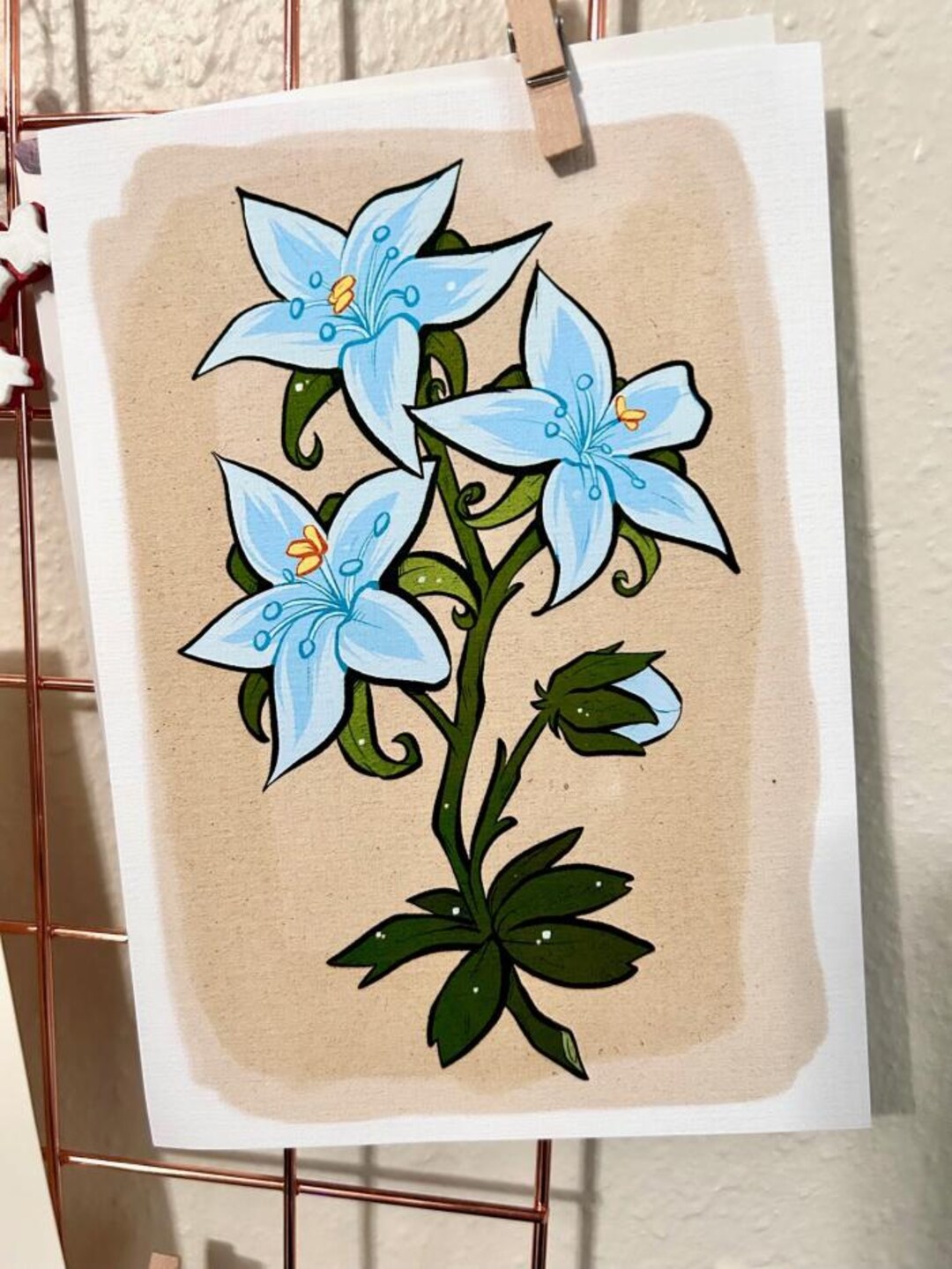 BOTW Breath of the Wild 5x7 Matte Linen Silent Princess Flower Print - Etsy