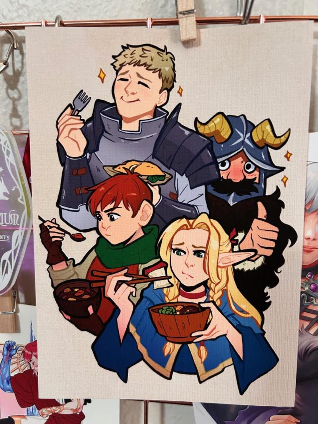 Dungeon Meshi Delicious in Dungeon 5x7 Matte Linen Anime Print - Etsy