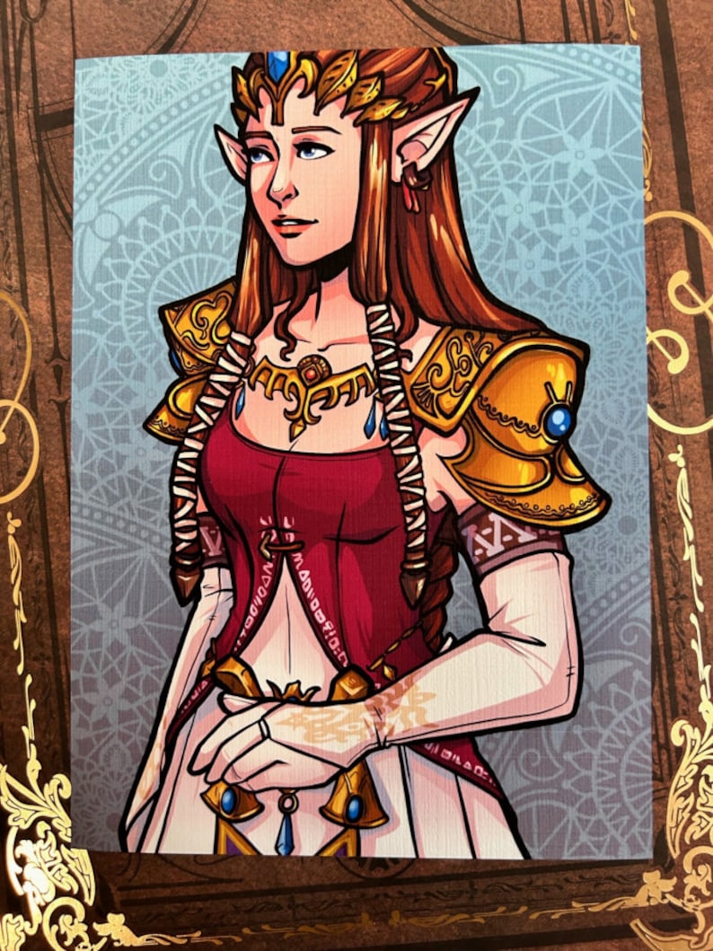 TLOZ Twilight Princess - Princess Zelda 5x7 Art Print - Etsy