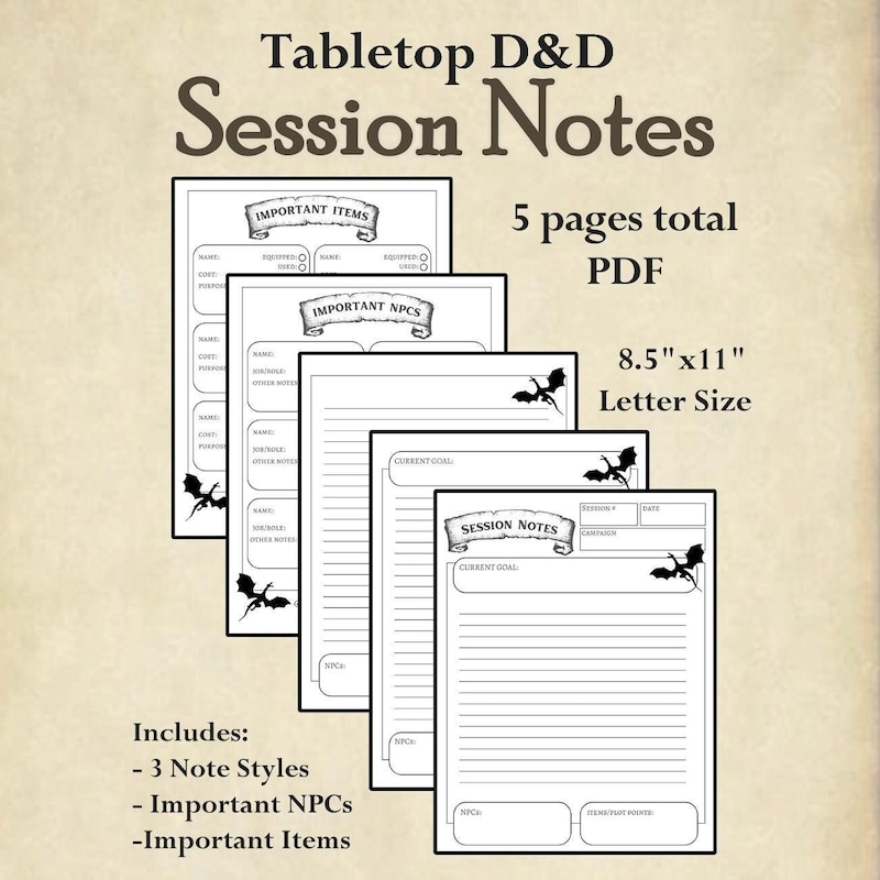 Dnd Journal - Etsy