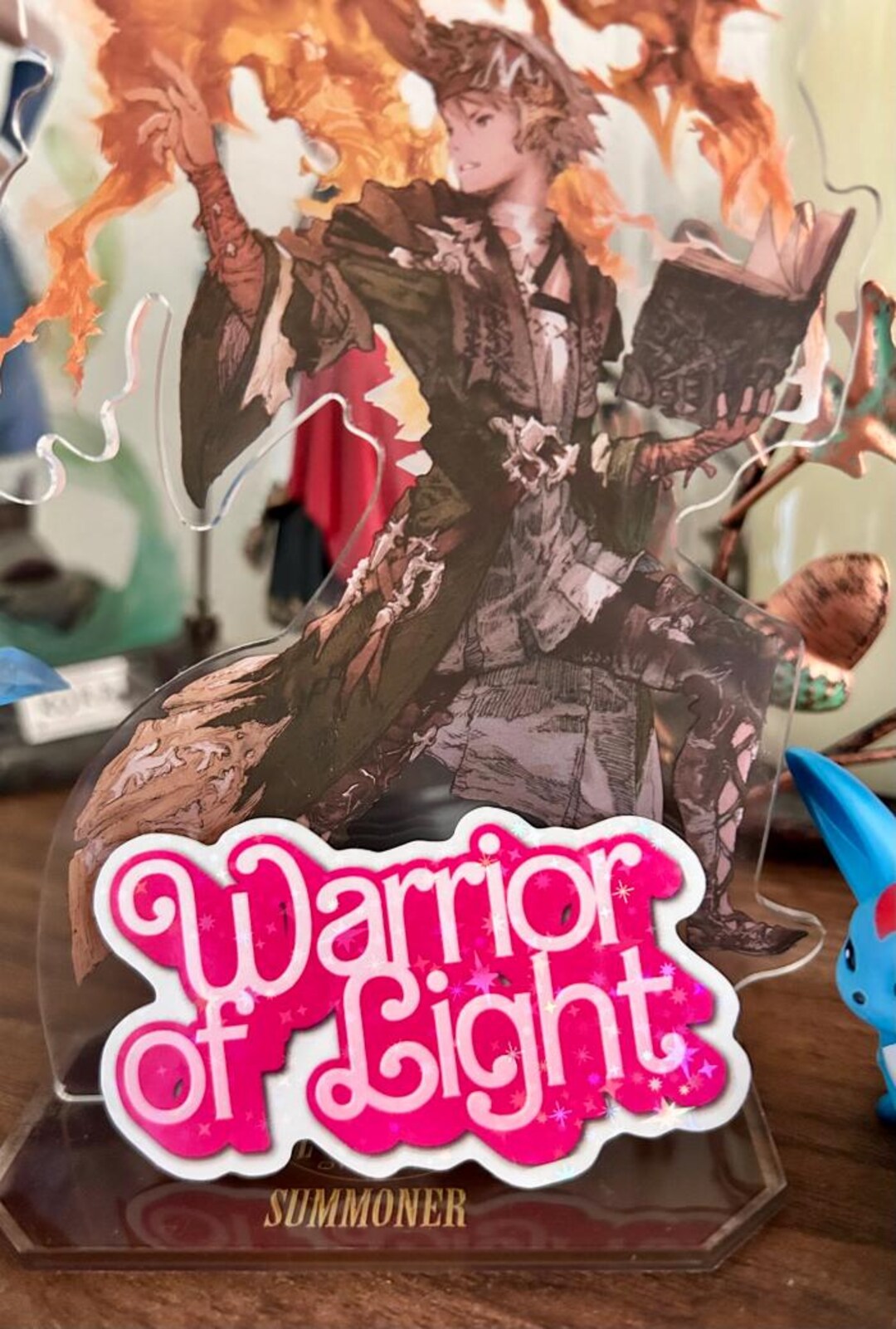 FFXIV FF14 Final Fantasy XIV Warrior of Light 3" Holographic Pink ...