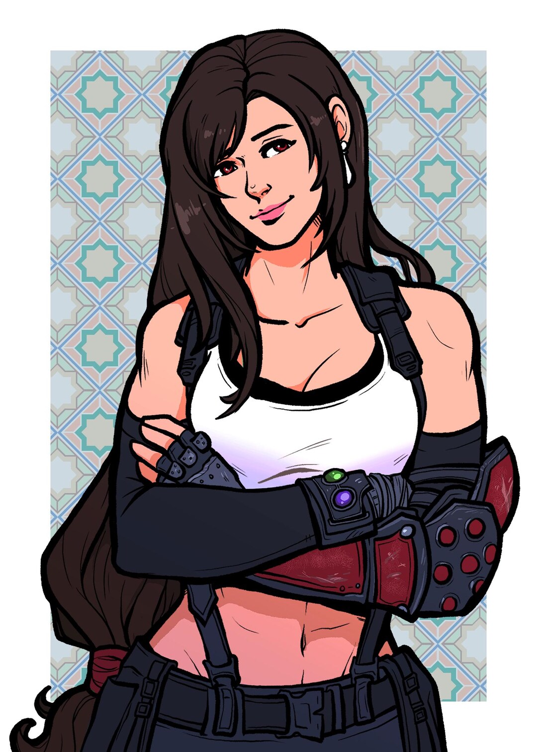Final Fantasy VII 5x7 Tifa Lockhart Matte Linen Portrait Prints - Etsy