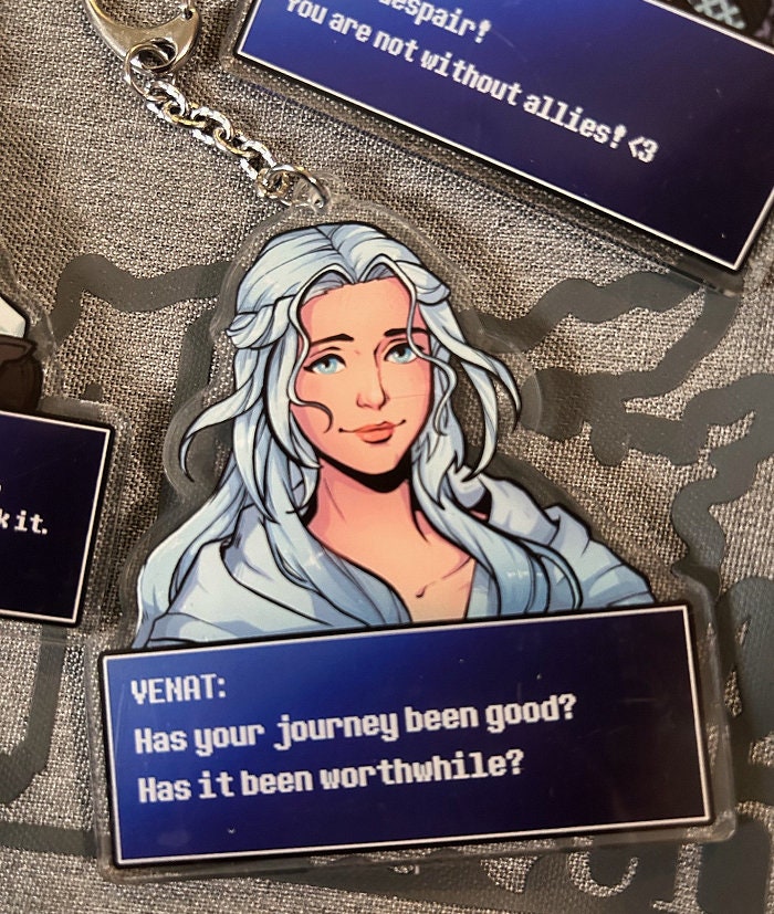 FFXIV Final Fantasy Dialogue Screen Acrylic Keychain Charm - Etsy