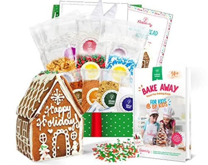 Mini Gingerbread House Biscuit Baking and Decorating Kit, Christmas ...