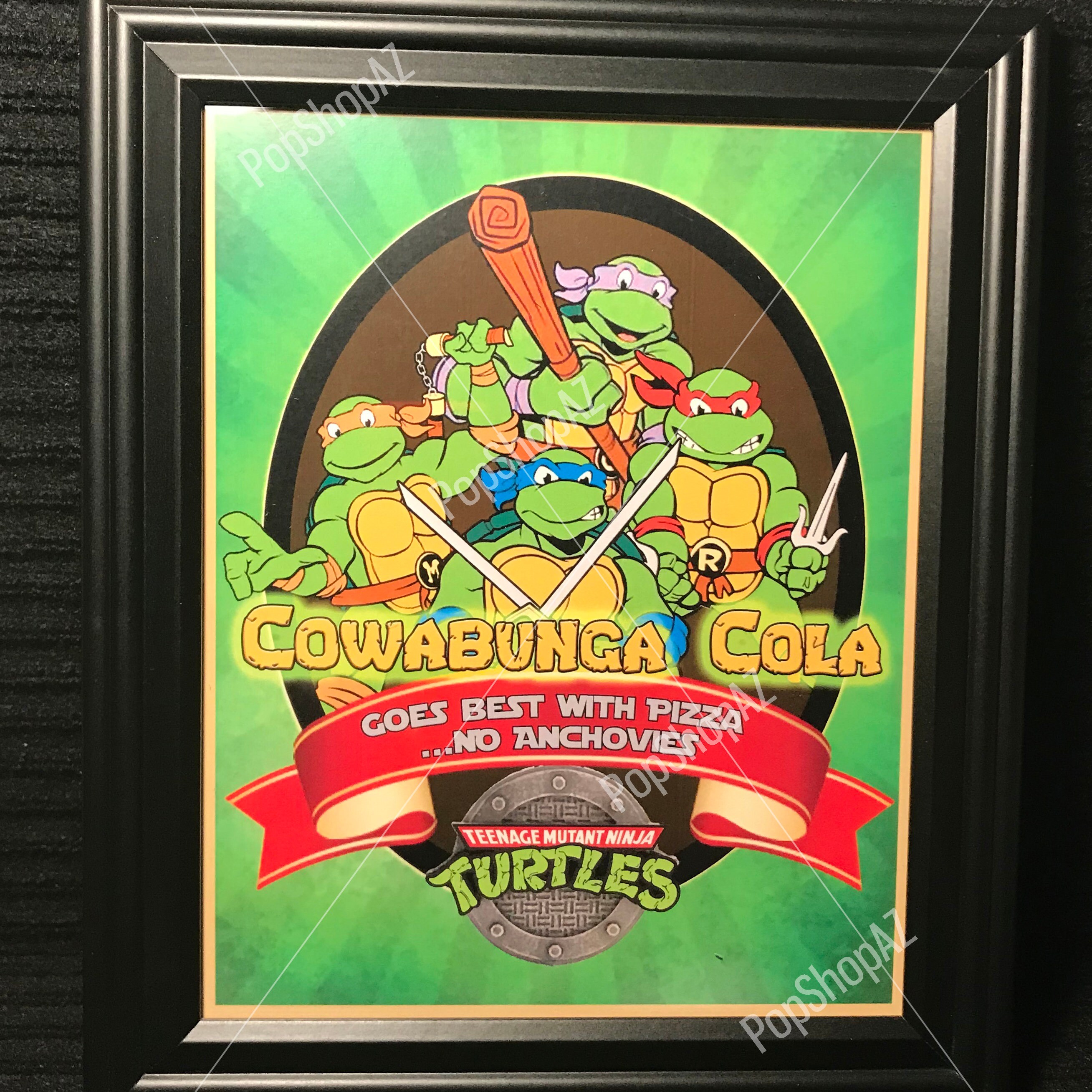 TMNT Ninja Turtle Inspired Cowabunga Cola Sign 8 x 10 Framed | Etsy