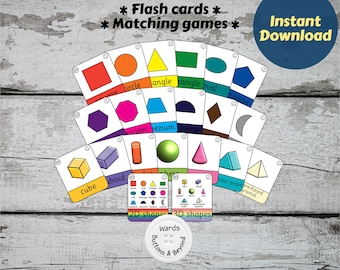 Printable Number Cards, Flash Cards, Number Matching, Childrens ...