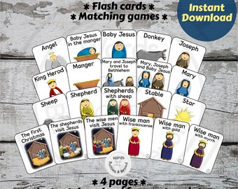 Advent Matching Card Game Printable - Etsy