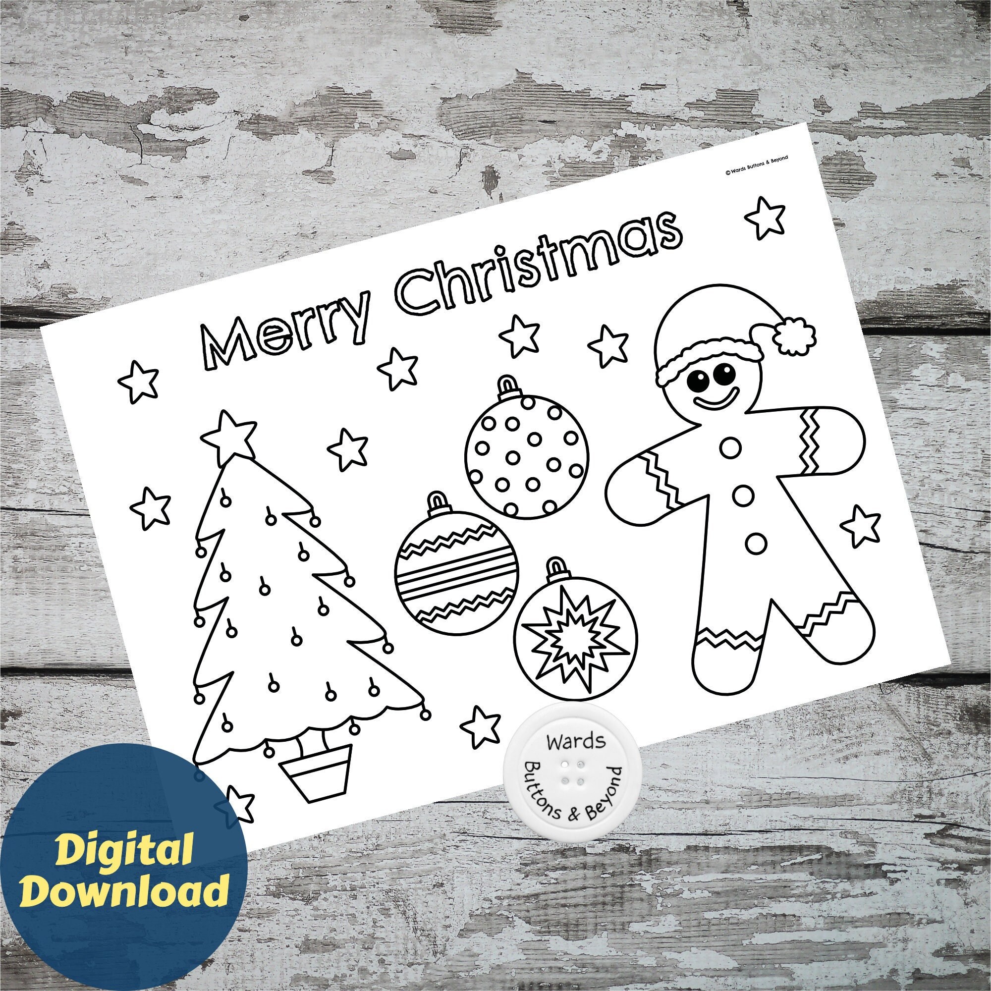 Children's Colouring Placemat, Printable Colouring Sheet, Table Decor ...