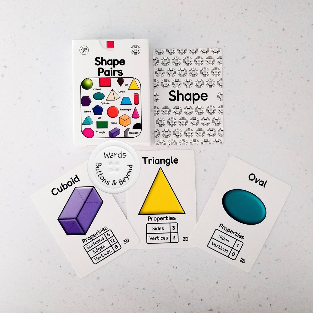 Shape Pairs Game, Memory Game, 2D, 3D, Shapes, Children's Games, Flash ...