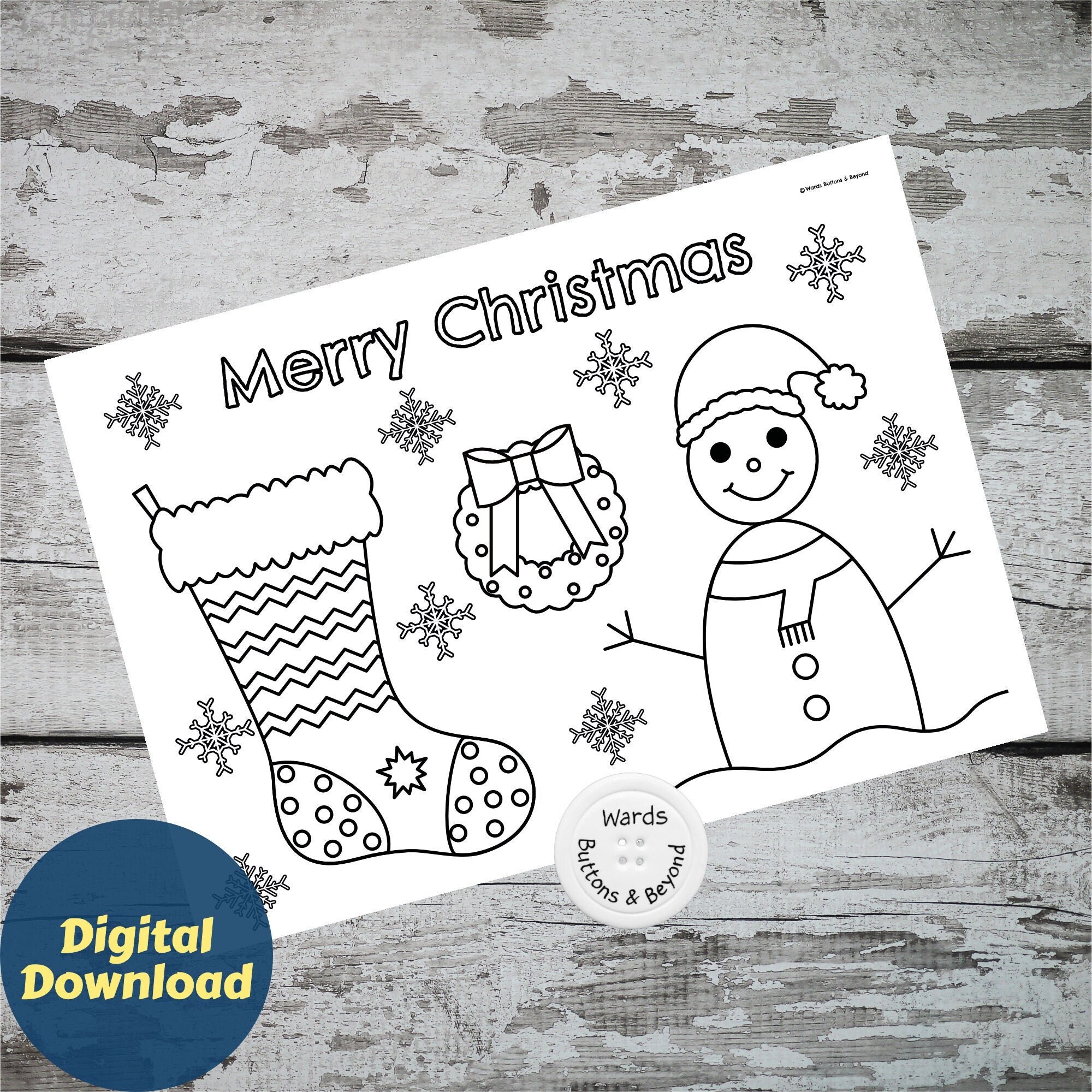 Children's Colouring Placemat, Printable Colouring Sheet, Table Decor ...