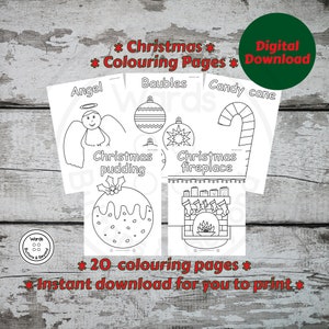 Printable Christmas Colouring Sheets, Activity Sheets, Downloadable ...