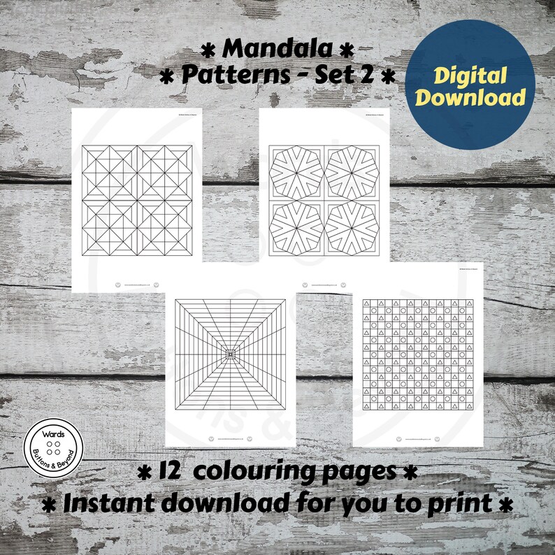 Printable Mandala Colouring Sheets, Activity Sheets, Downloadable ...