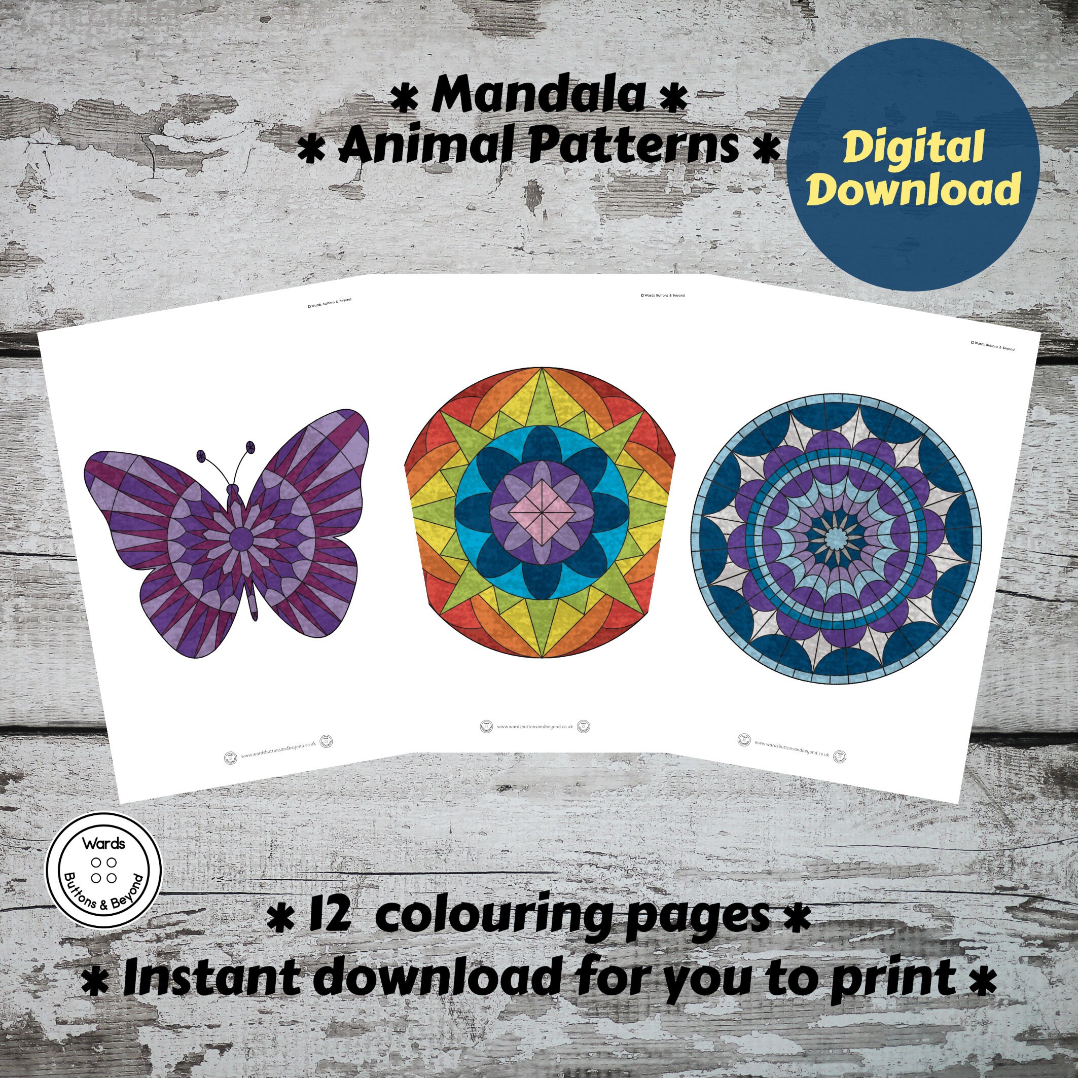 Printable Mandala Colouring Sheets, Activity Sheets, Downloadable ...