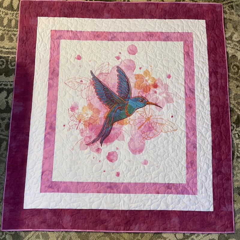 Hummingbird Quilt - Etsy