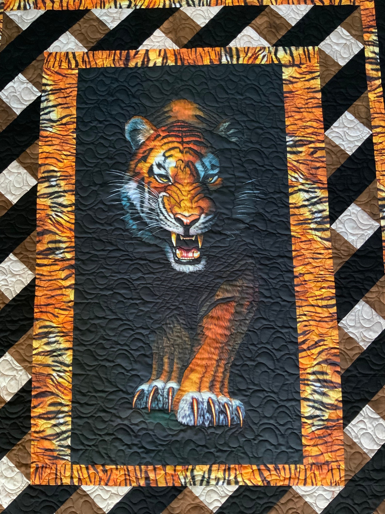 Tiger Panel Quilt Livraison gratuite | Etsy