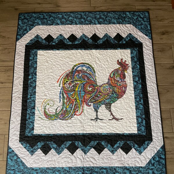 Rooster Quilt Pattern - Etsy