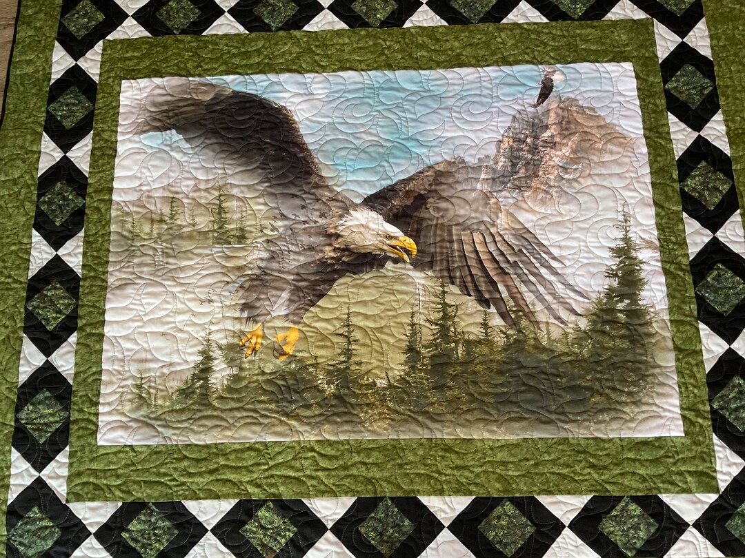 Eagle Quilt Free Shipping - Etsy