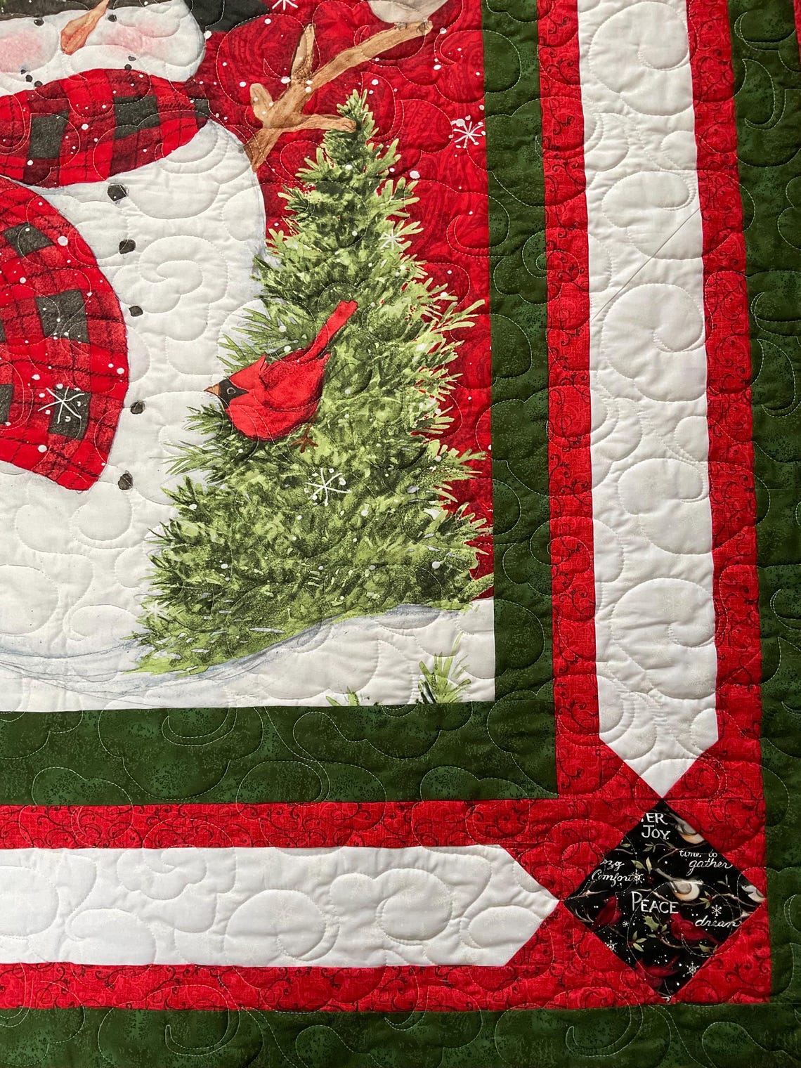 Snowman Quilt, Free Shipping - Etsy