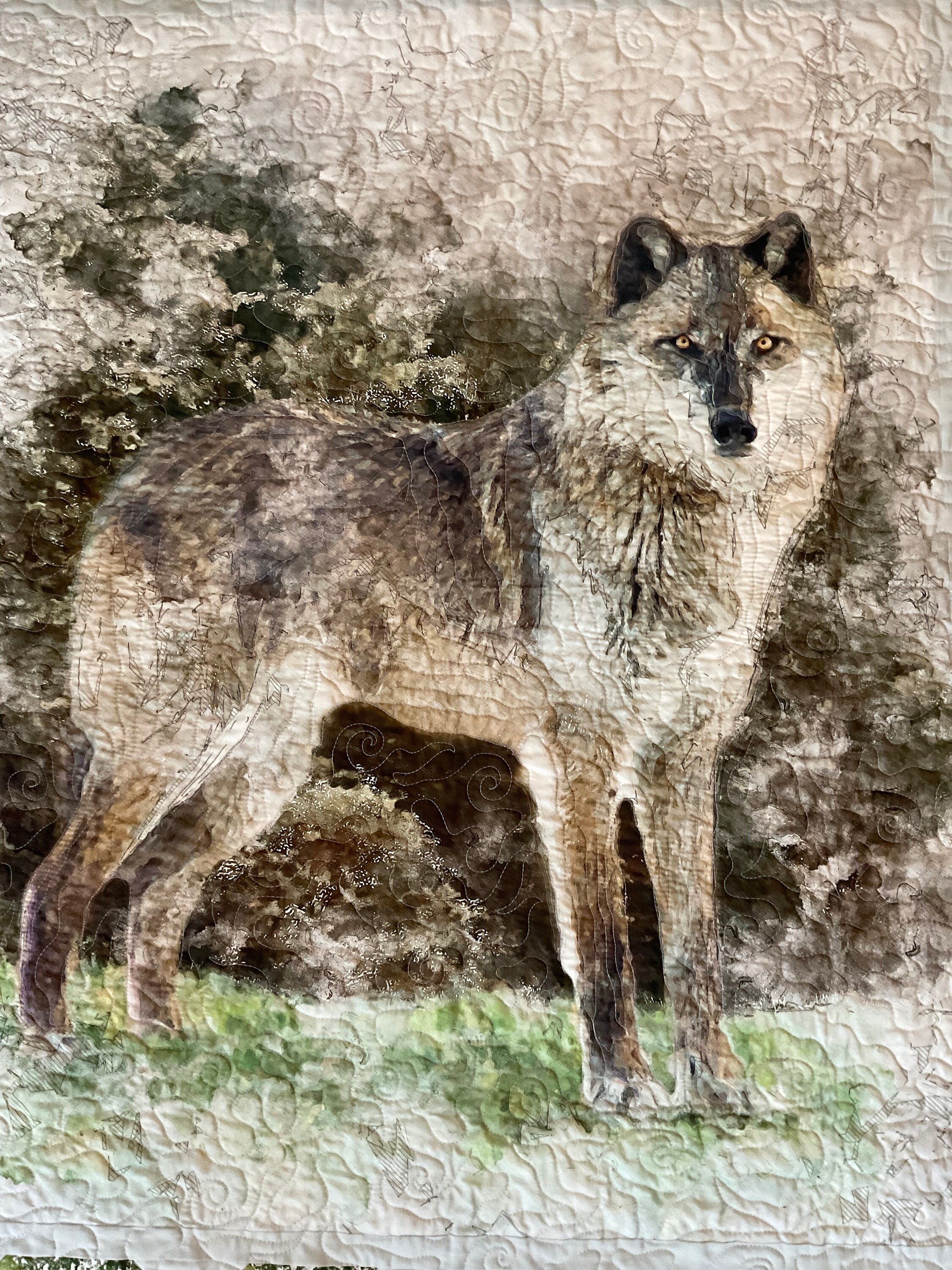 Wolf Quilt, Free Shipping - Etsy