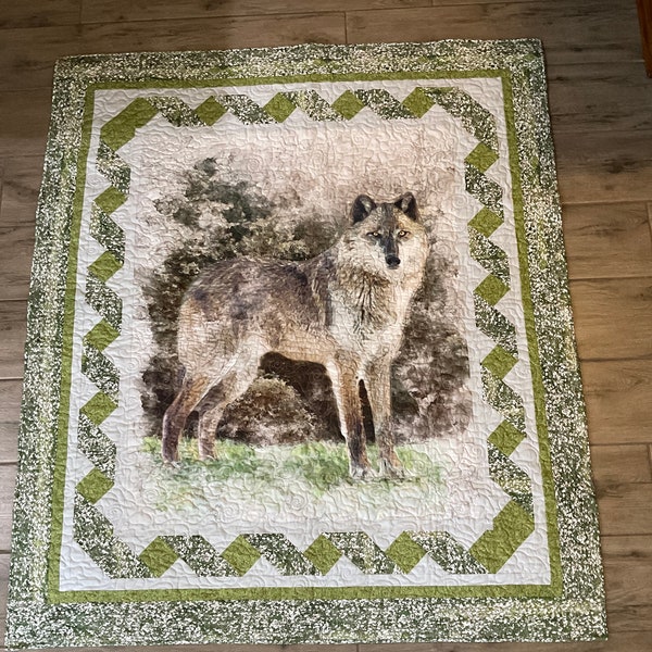 Wolf Quilt - Etsy