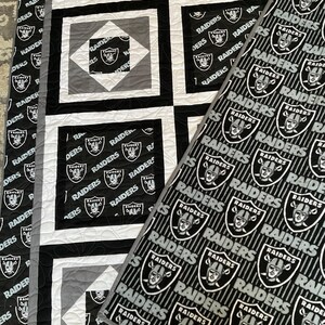 Raiders Quilt & Matching Pillow, Free Shipping - Etsy