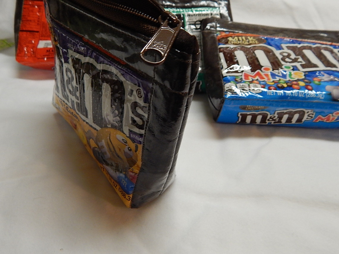 Upcycled Candy Wrapper Pouch: Laminated Quilted Bag - Etsy