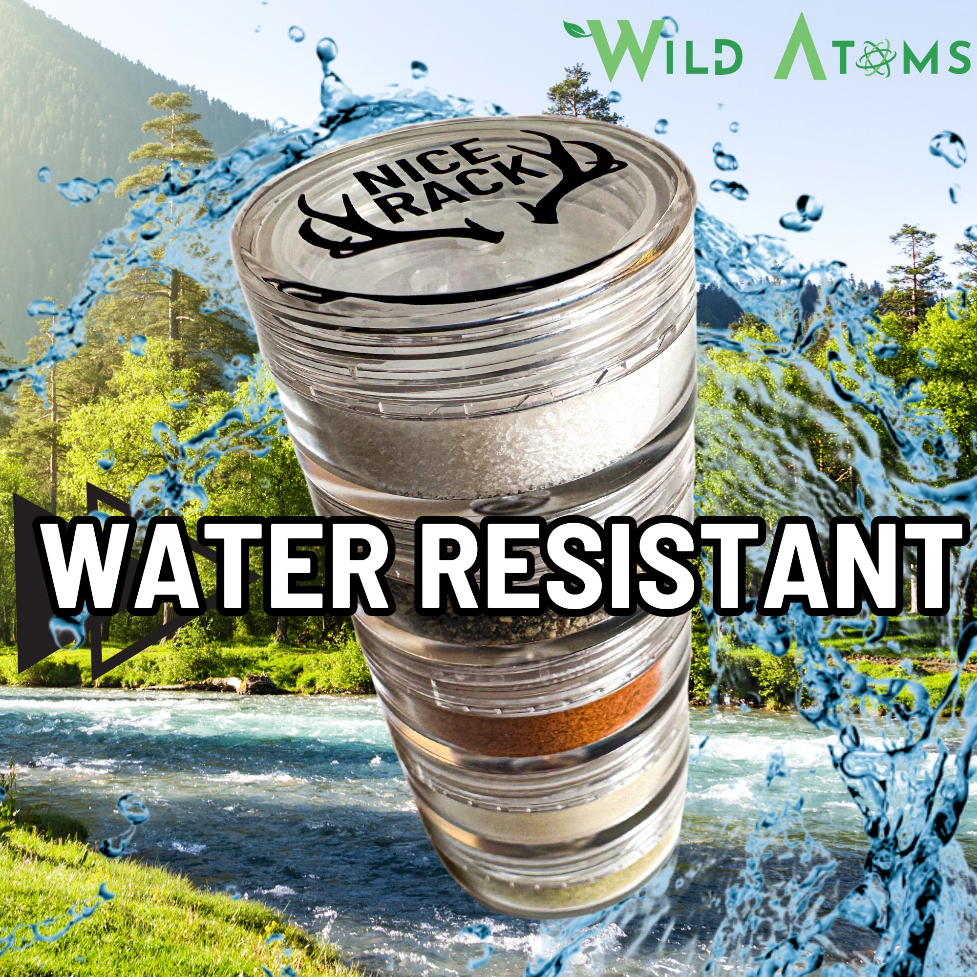 Travel Camp Spice Rack NICE RACK Organic Filled 5 Herbs Mini Kit for ...