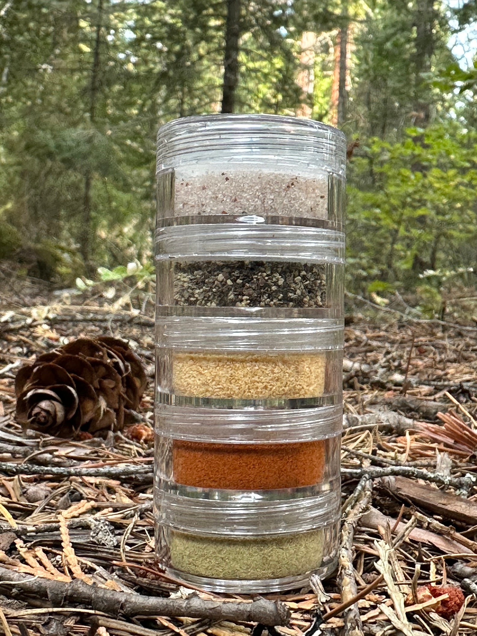 Mini Camp Spice Rack NICE RACK With CASE + Labels Organic Filled Set of ...