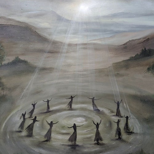 The Ritual Magic Circle Print - Etsy