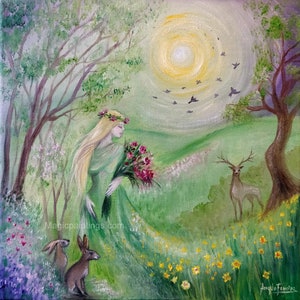 The 4 Seasons, Summer, Winter, Spring, Autumn Series - Original Oil on ...