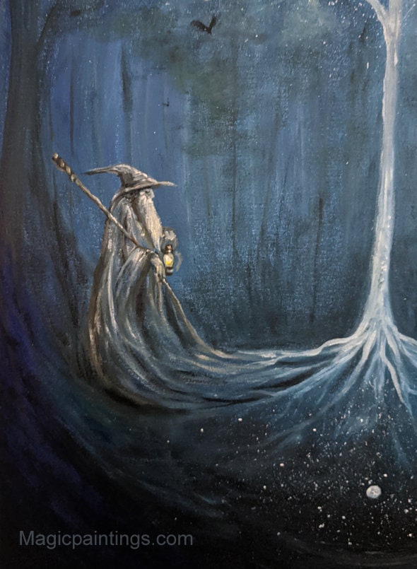 Conversations With the Stars Merlin Wizard Magic Print - Etsy