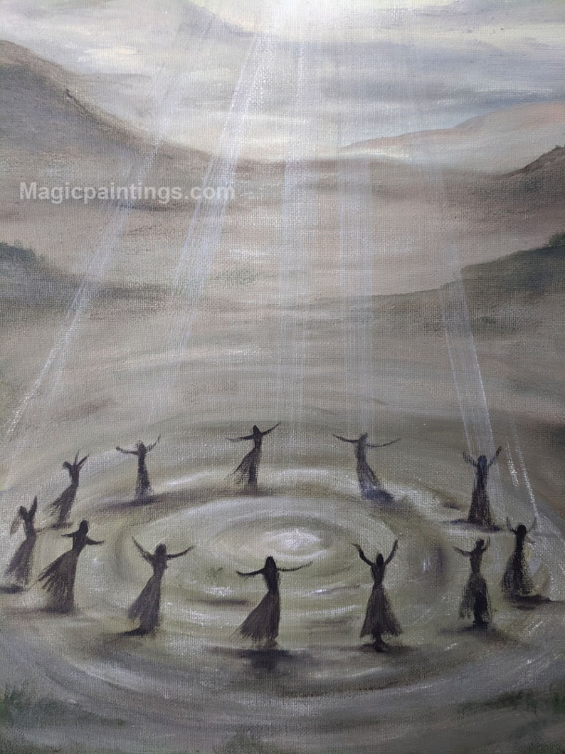 The Ritual Magic Circle Print - Etsy