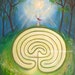Sacred Labyrinth Goddess Art, Original Artwork, Oil on Canvas, Rocky ...