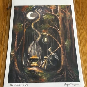 The Crone - Print - Etsy