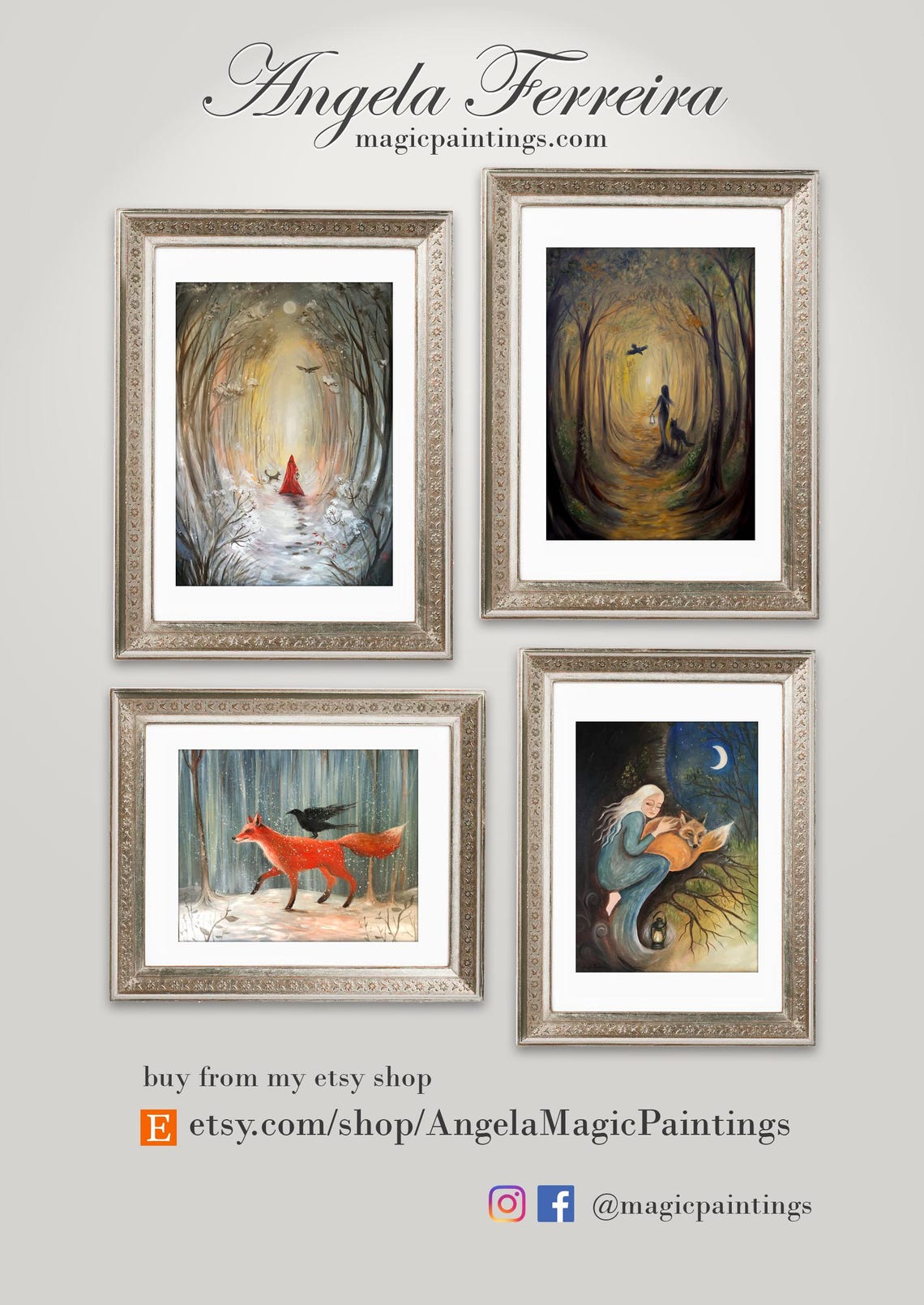Lady of the Moon - Print - Etsy