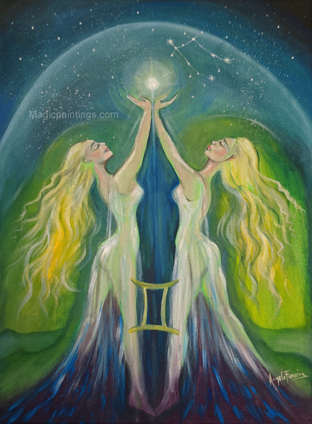 Gemini Greeting Card, Zodiac, Star Sign, Twins - Etsy