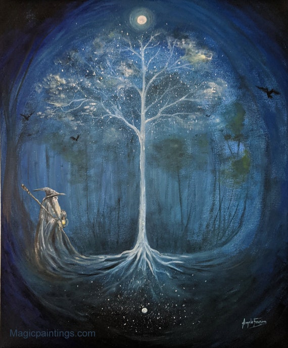 Conversations With the Stars Merlin Wizard Magic Print - Etsy