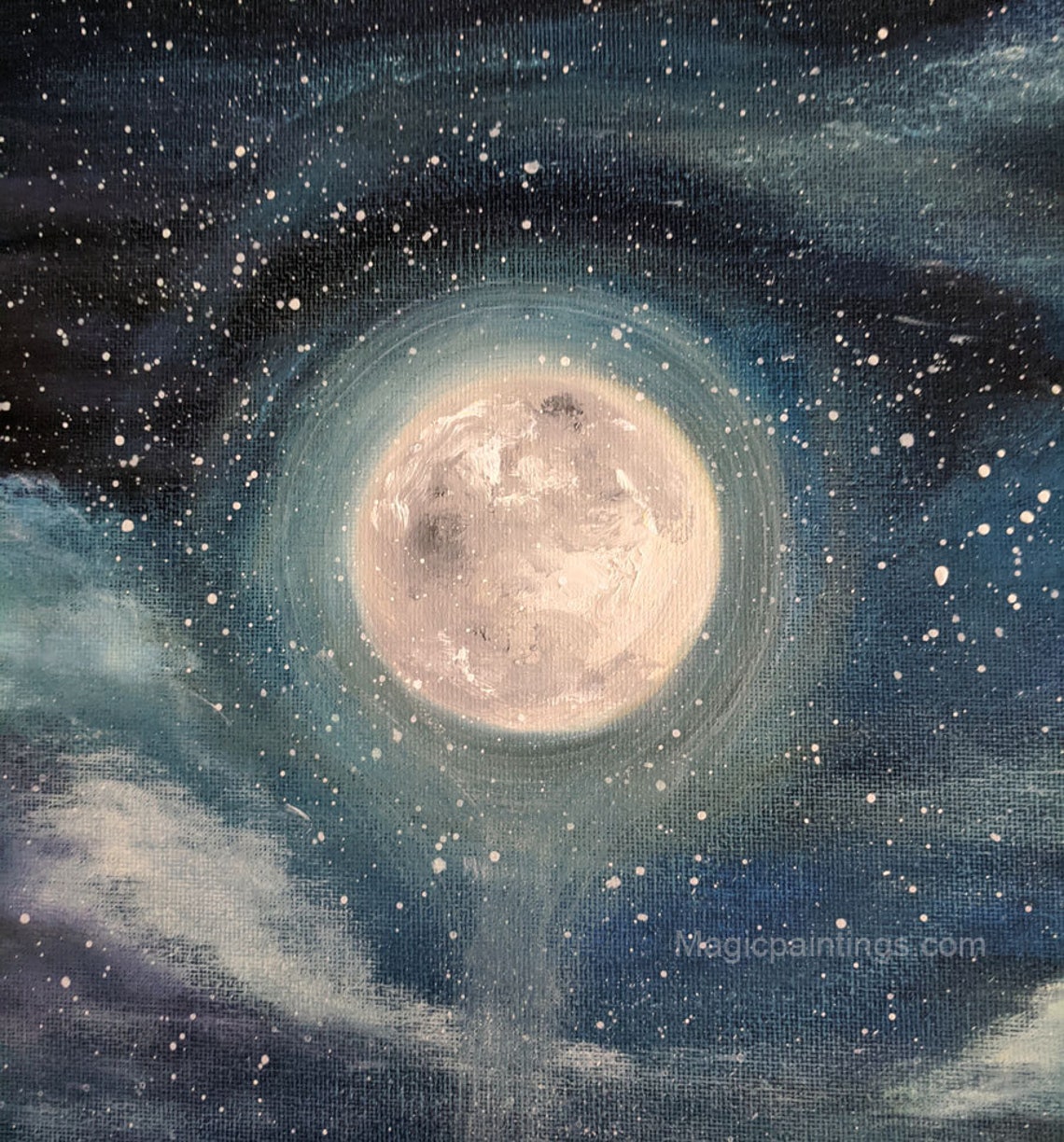 Lady of the Moon - Print - Etsy
