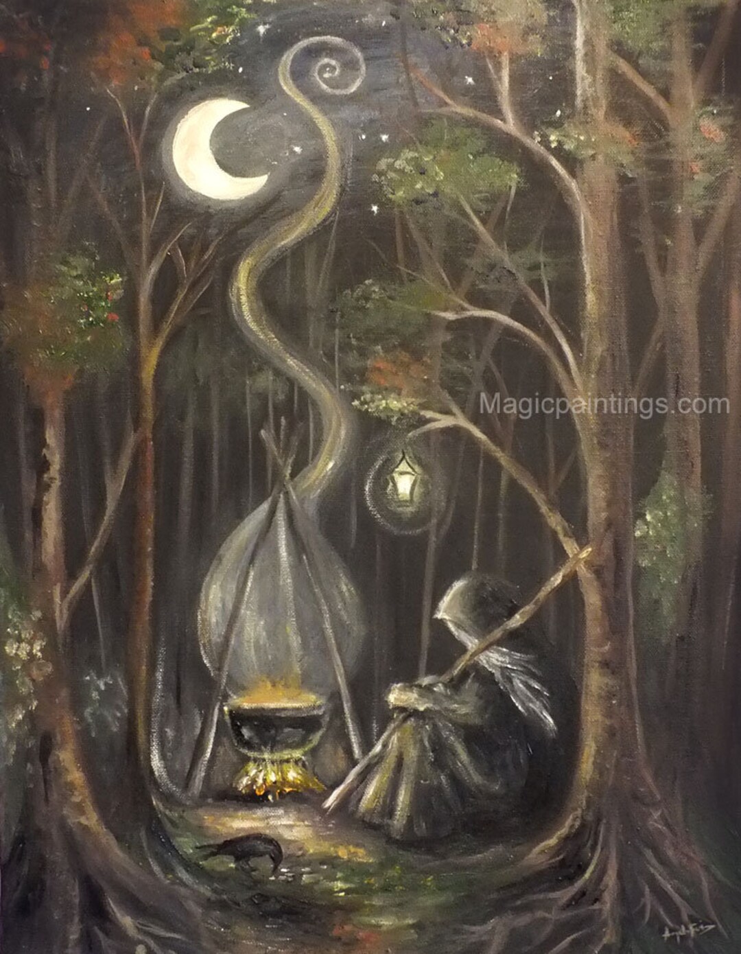 The Crone - Print - Etsy