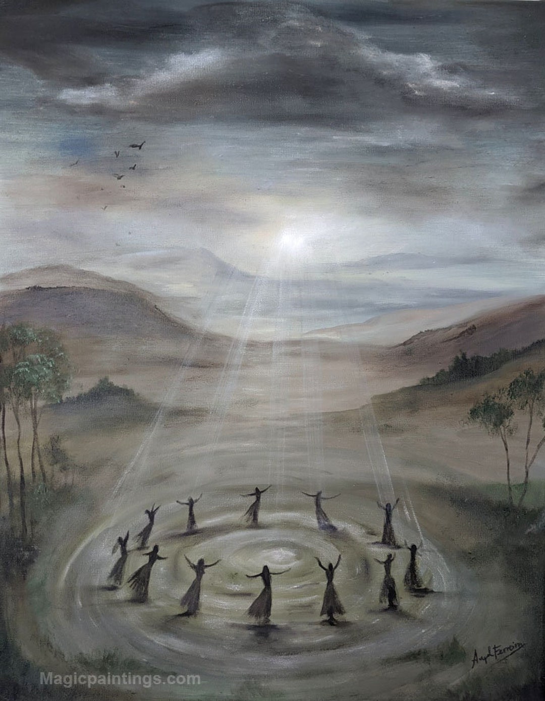 The Ritual - Magic Circle - Print - Etsy