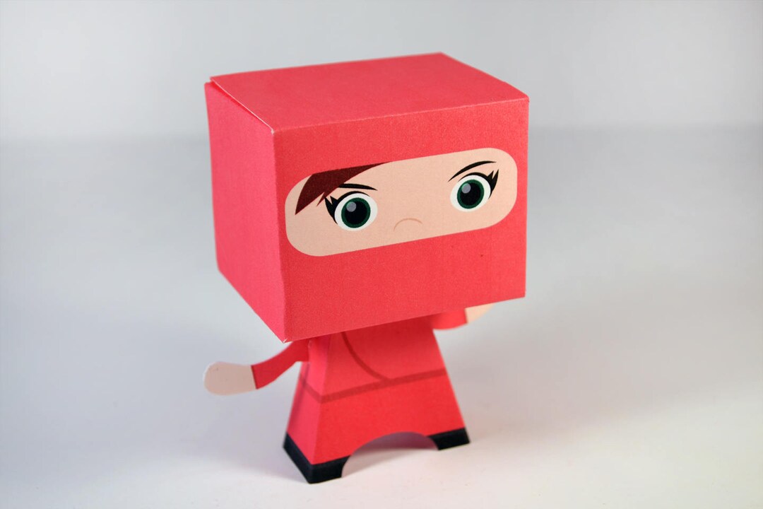Pink Girl Ninja Favor Box Ninja Party Decorations, Pink Ninja Favors ...