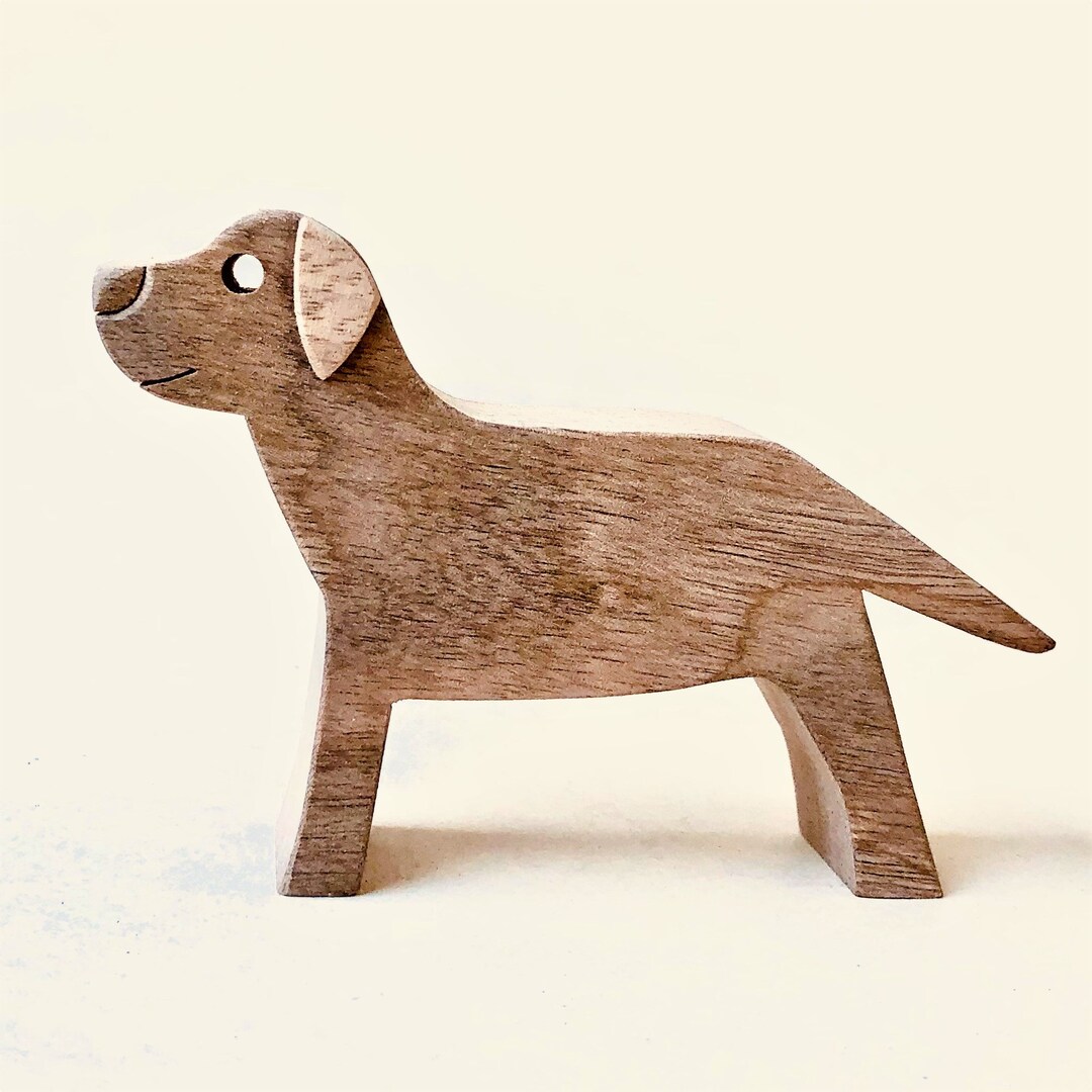 Black Labrador Original Wood Sculpture 2virgule5d - Etsy