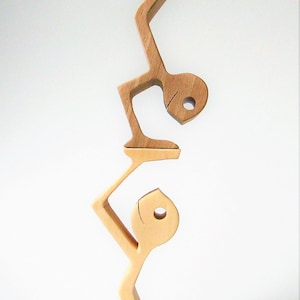 Acrobats 3; Wood Carving Wripped - Etsy