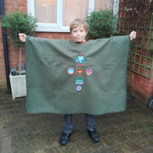 Personalised Camp Blanket / Poncho, Camping Poncho, Cub Scouts Beavers ...