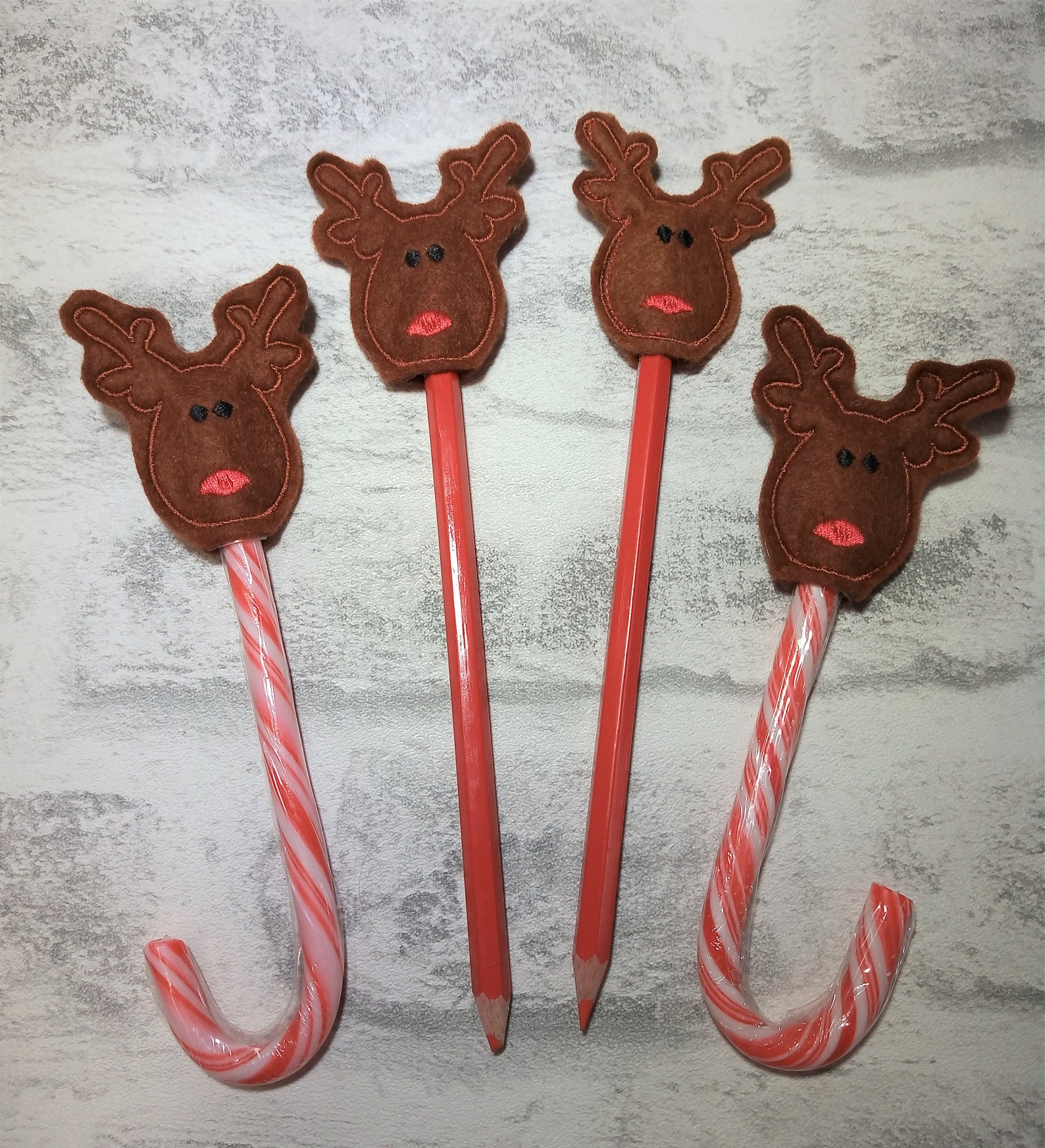 Christmas Pencil Toppers With Pencils Stocking Fillers Candy - Etsy