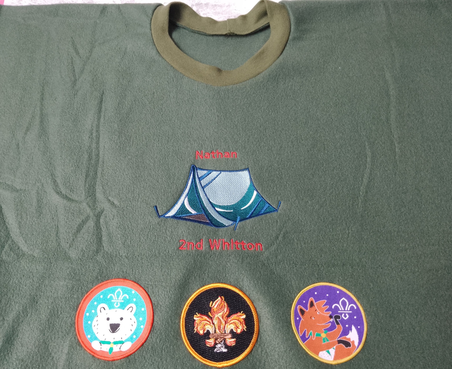 Personalised Camp Blanket / Poncho, Camping Poncho, Cub Scouts Beavers ...