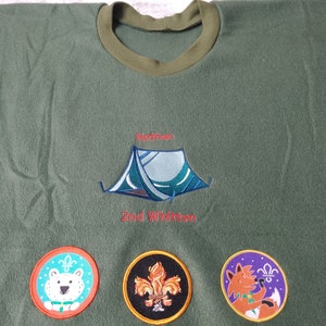 Personalised Camp Blanket / Poncho, Camping Poncho, Cub Scouts Beavers ...