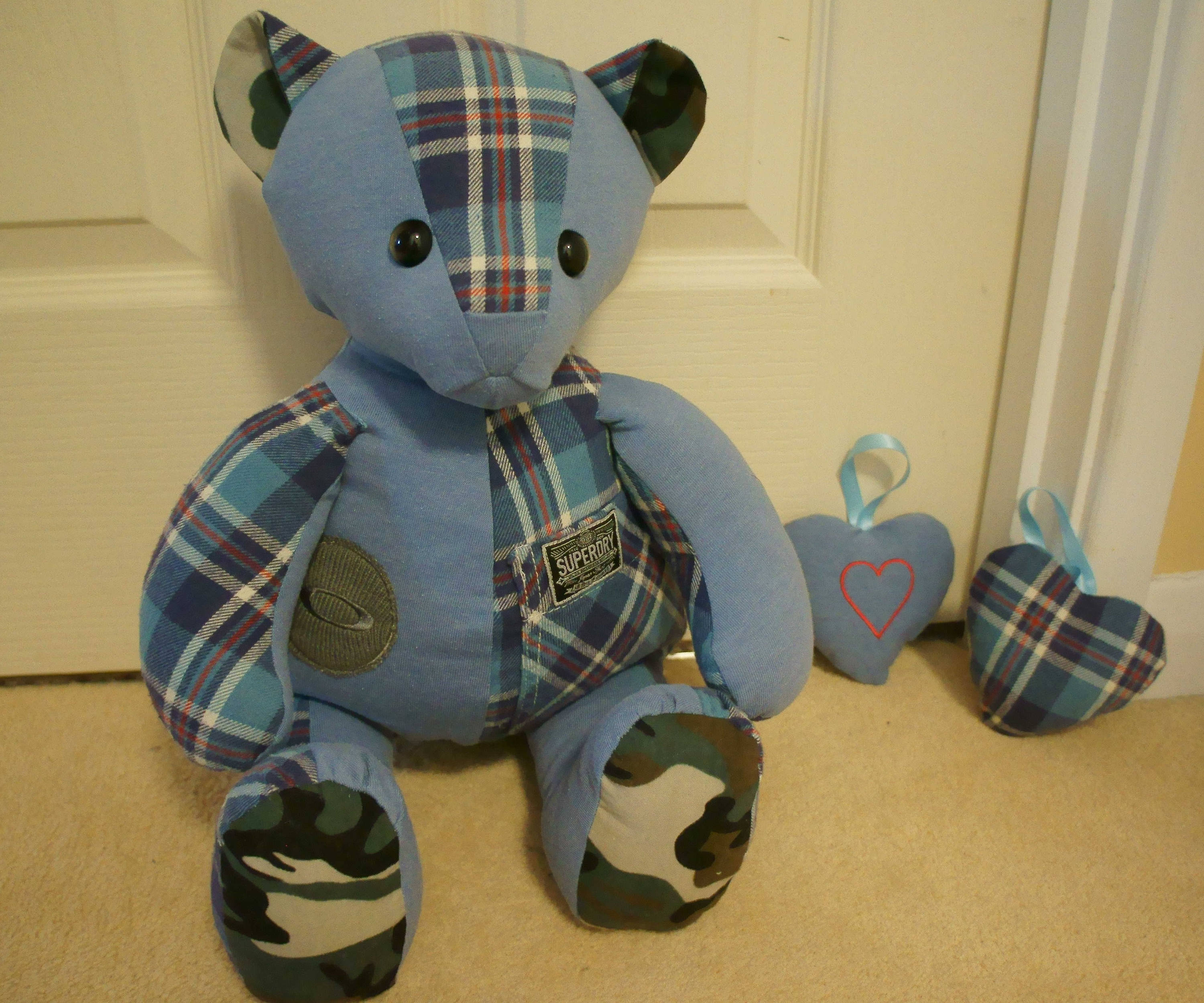Keepsake Memory Bear Made From a Loved Ones Clothing Keepsake - Etsy UK